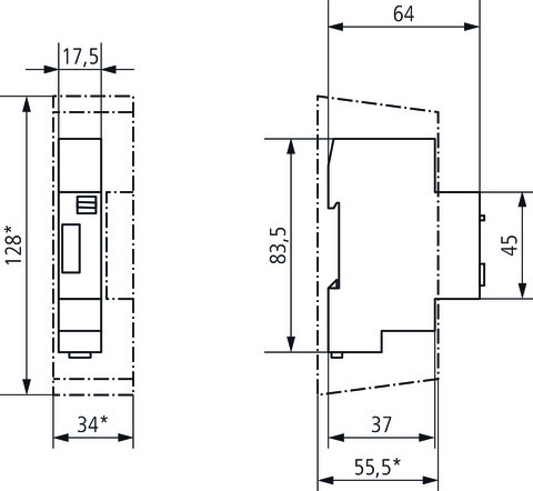 ELPA 8 | DIN-Schiene | Treppenlicht-Zeitschalter | Zeit- und Lichtsteuerung | Theben